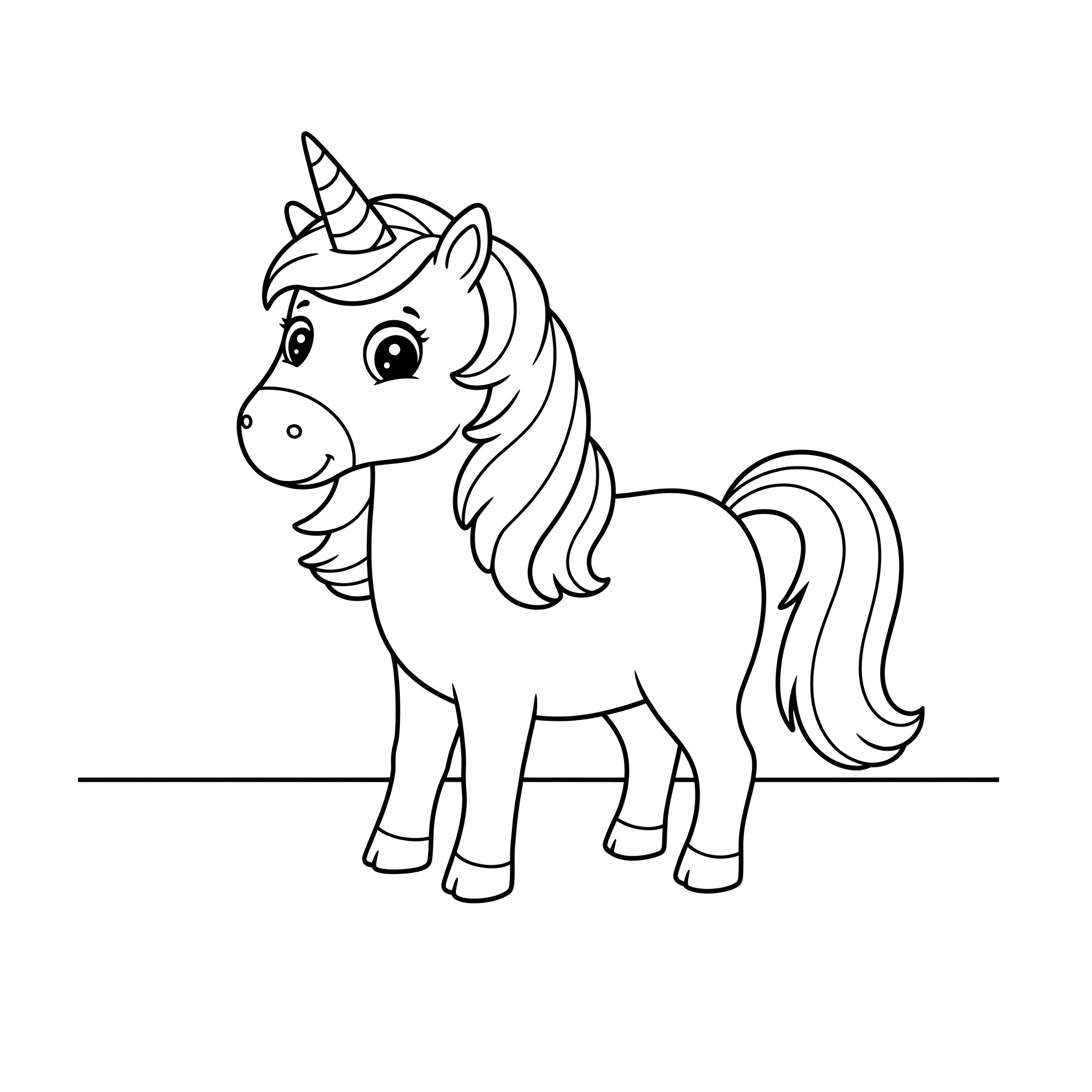Unicorns Colouring Pages - Printables